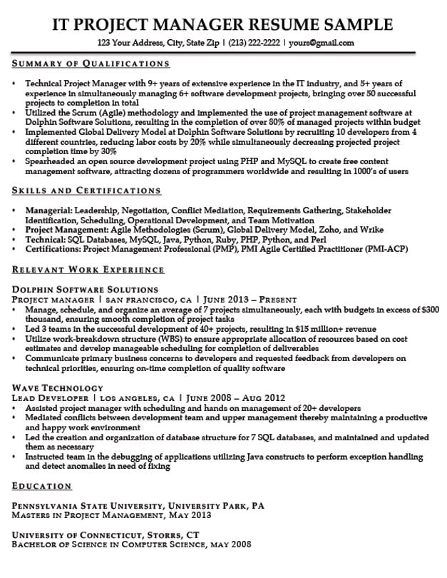 How To Write A Summary Of Qualifications Resume Companion