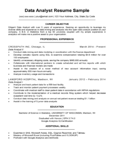 Data Analyst Resume Sample & Writing Tips | Resume Companion