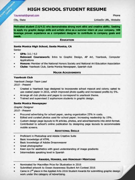Resume Objective Examples For Students And Professionals RC