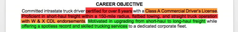 CDL Driver Resume Sample & Writing Tips | Resume Companion