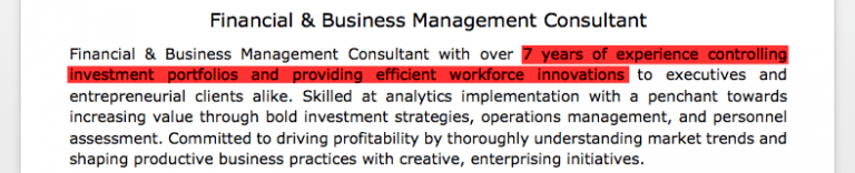 Consulting Resume Sample & Writing Tips | Resume Companion