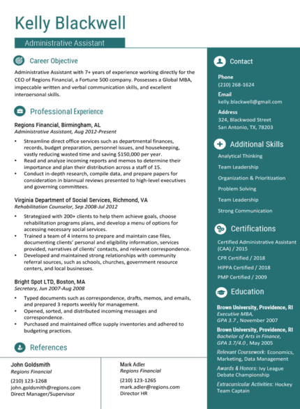Professional Resume Templates [Free Microsoft Word Download] | RC