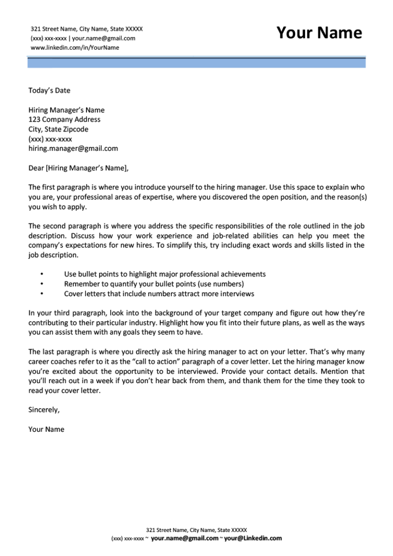 Free Cover Letter Template Google Docs Aletters one